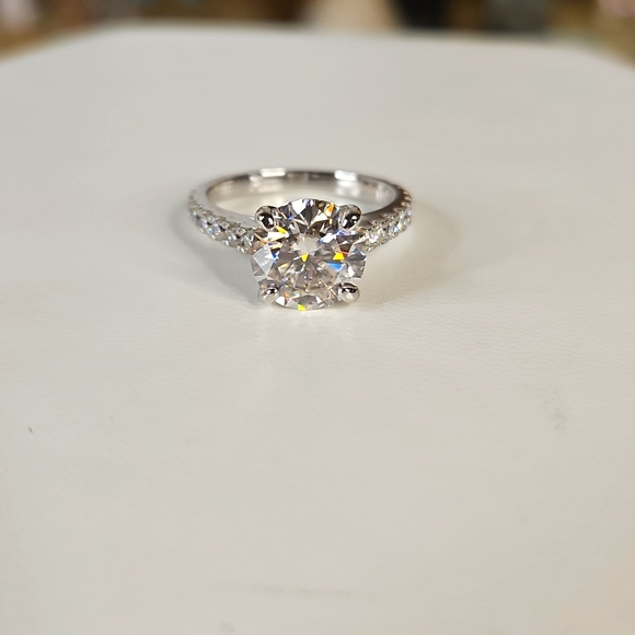 Jewelry | 3ct Round Moissanite Iced Out Ring | Poshmark